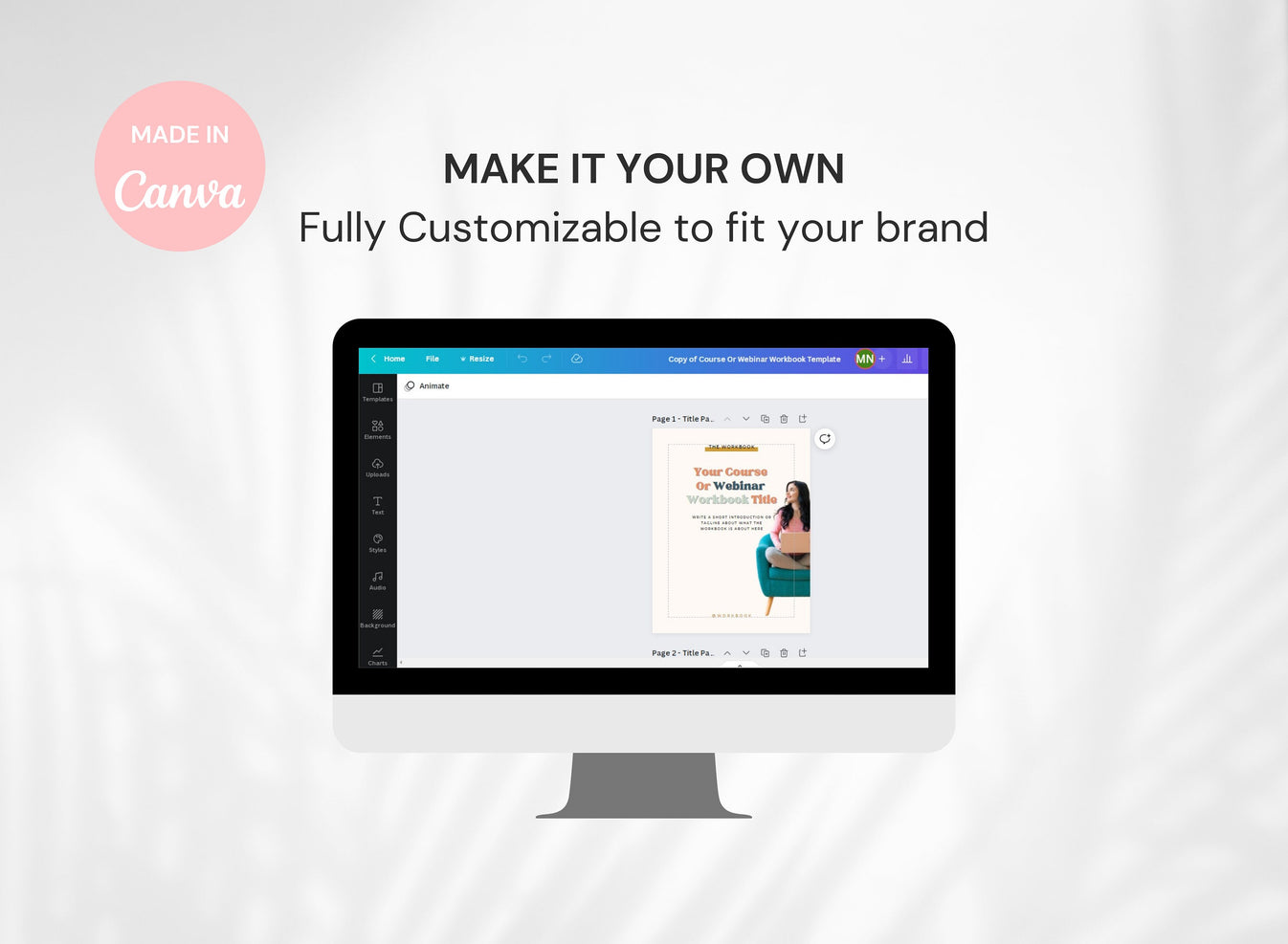 PLR Course and Workbook Creator Canva Template – PLR Digital Planner