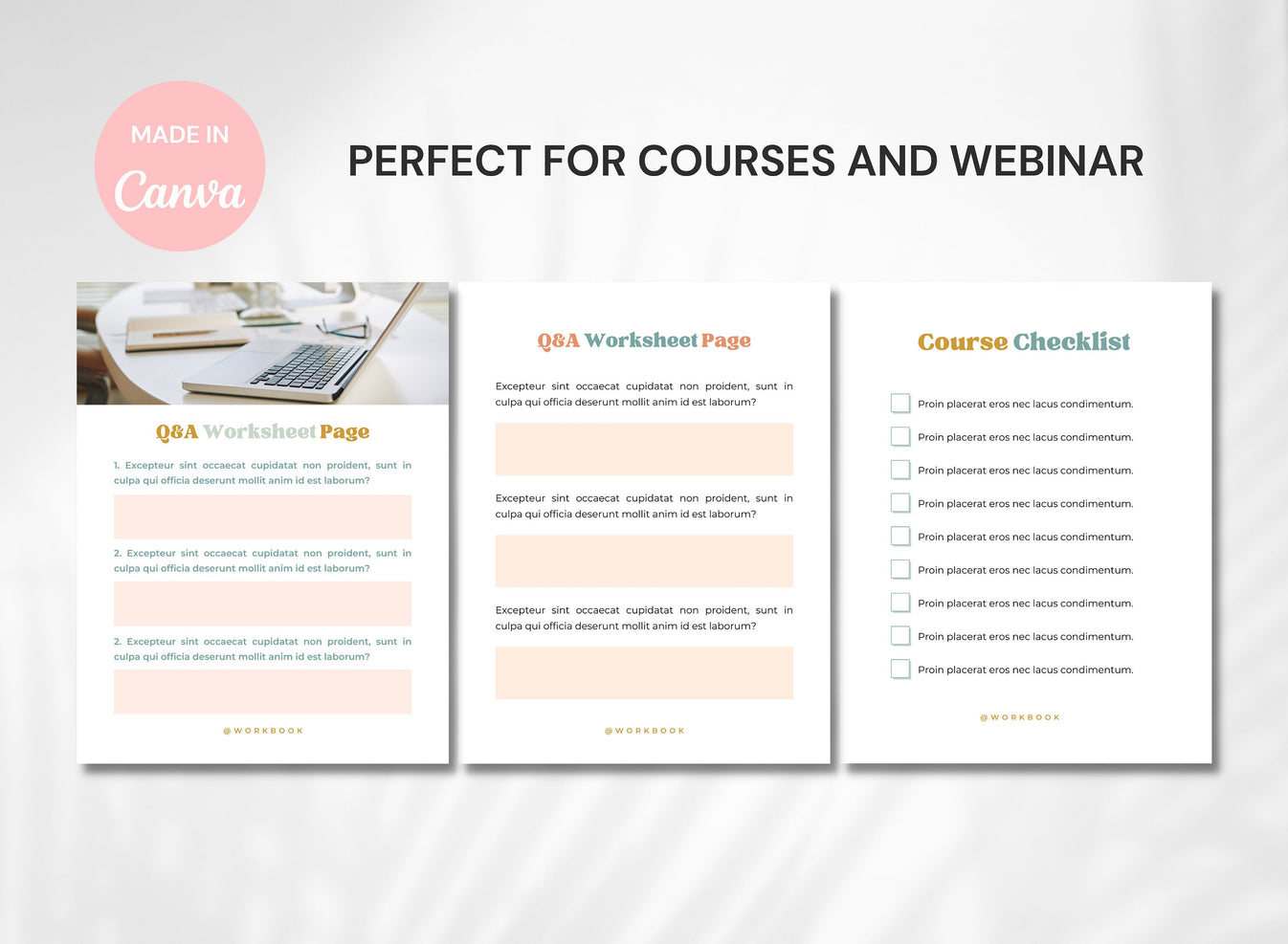 PLR Course and Workbook Creator Canva Template – PLR Digital Planner