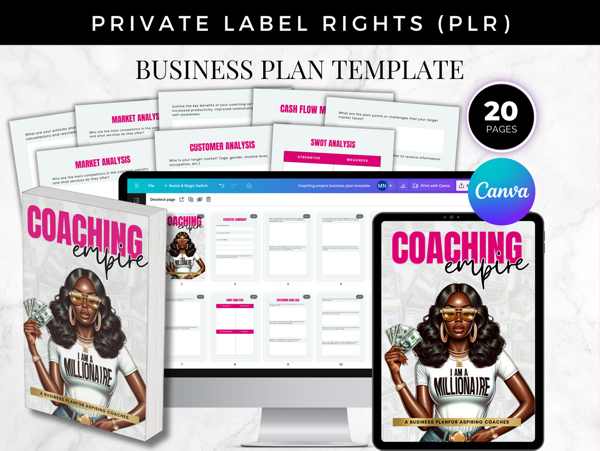 PLR Coaching Business Plan – PLR Digital Planner