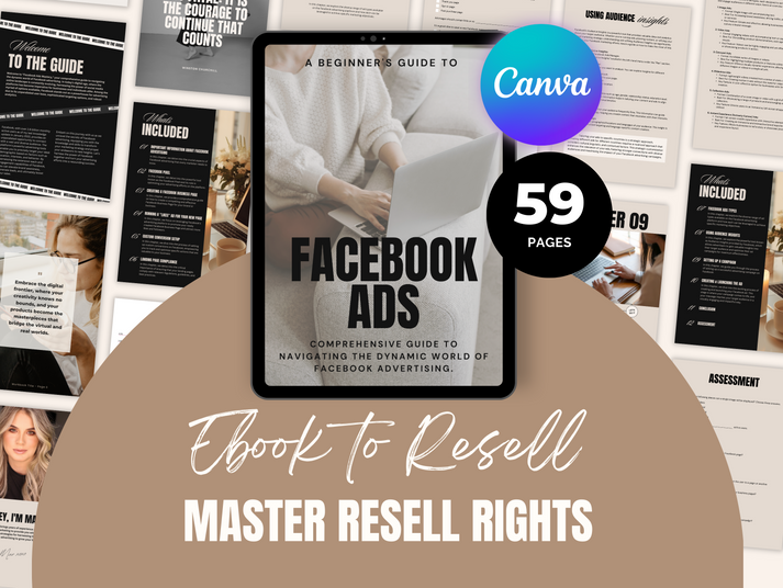 Mastering Facebook Ads Ebook for Beginner – PLR Digital Planner