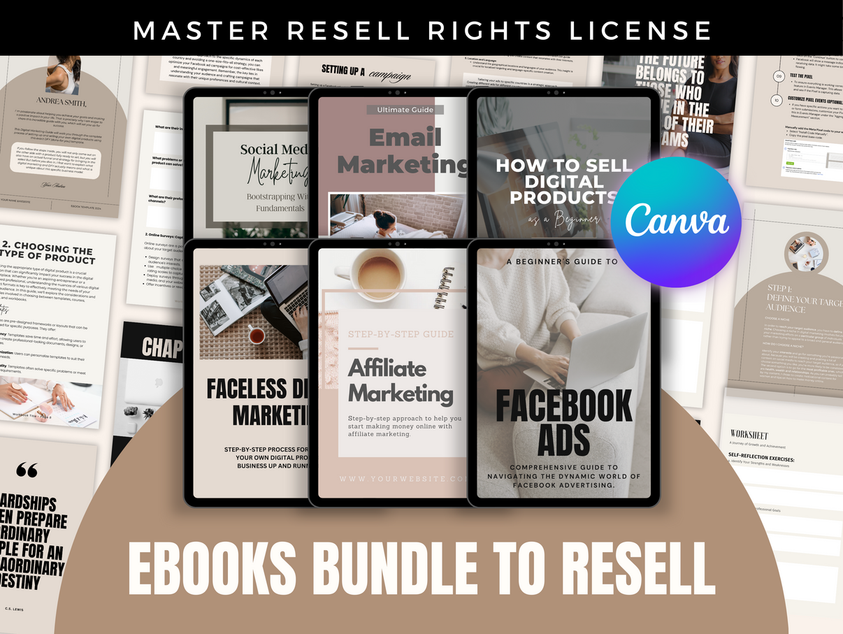 Digital Marketing Mastery Bundle – PLR Digital Planner