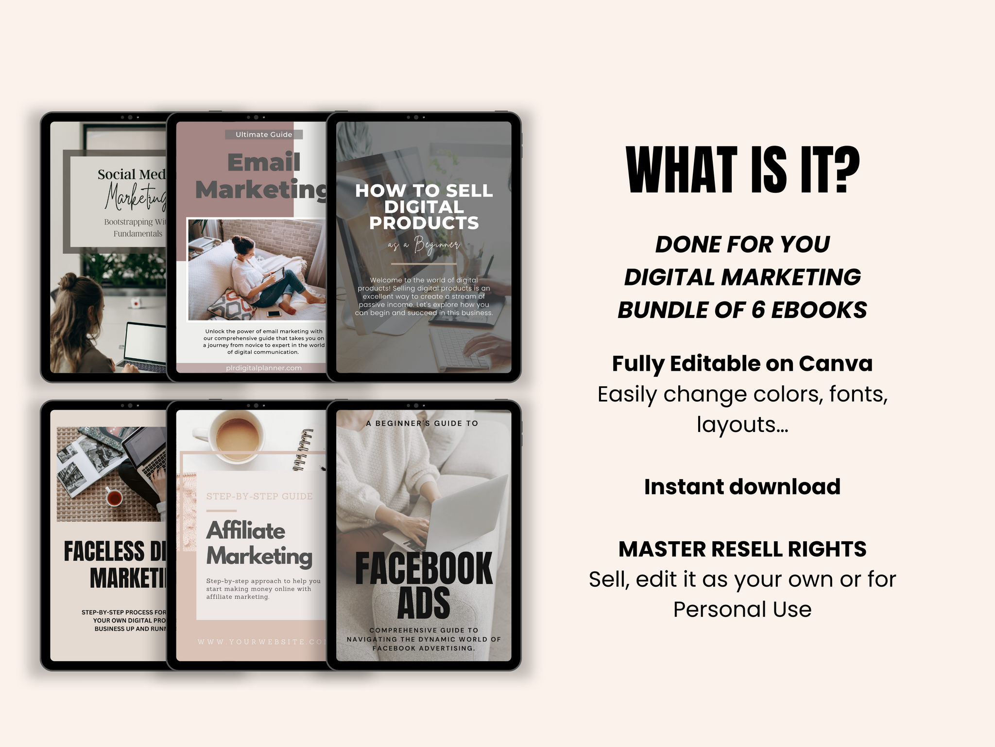 Digital Marketing Mastery Bundle – PLR Digital Planner