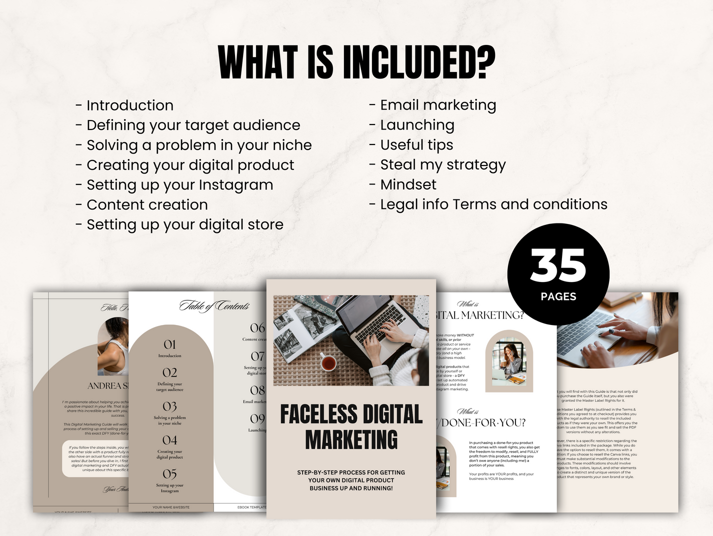 Faceless Digital Marketing with Master Resell Rights – PLR Digital Planner