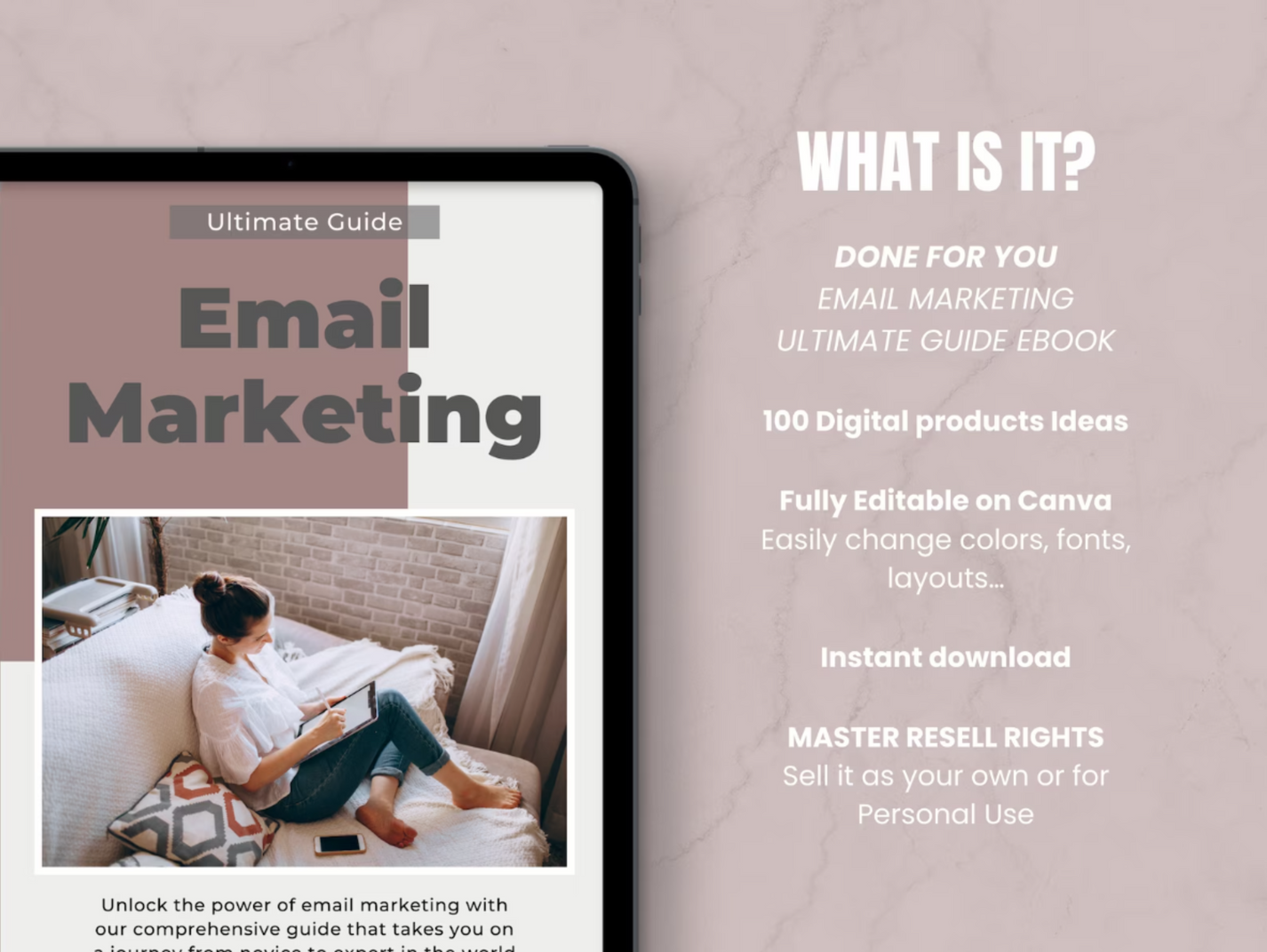 Master Resell Rights Email Marketing Ebook – PLR Digital Planner