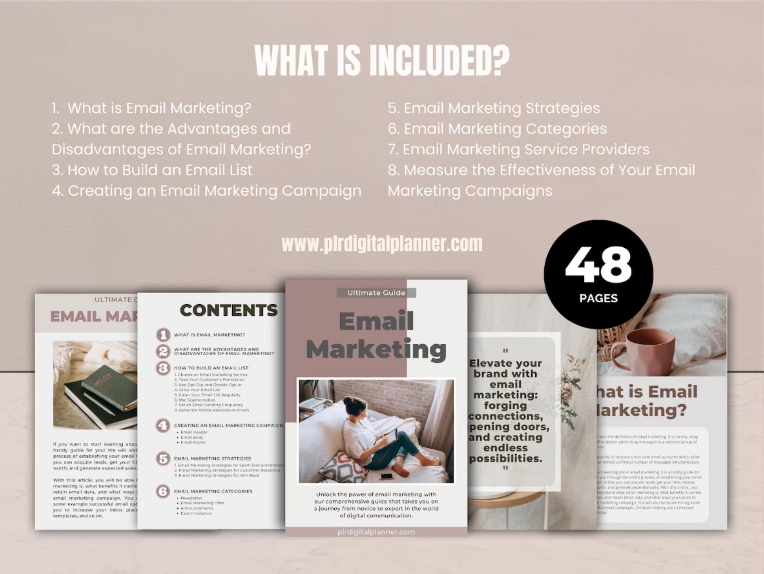 Master Resell Rights Email Marketing Ebook – PLR Digital Planner