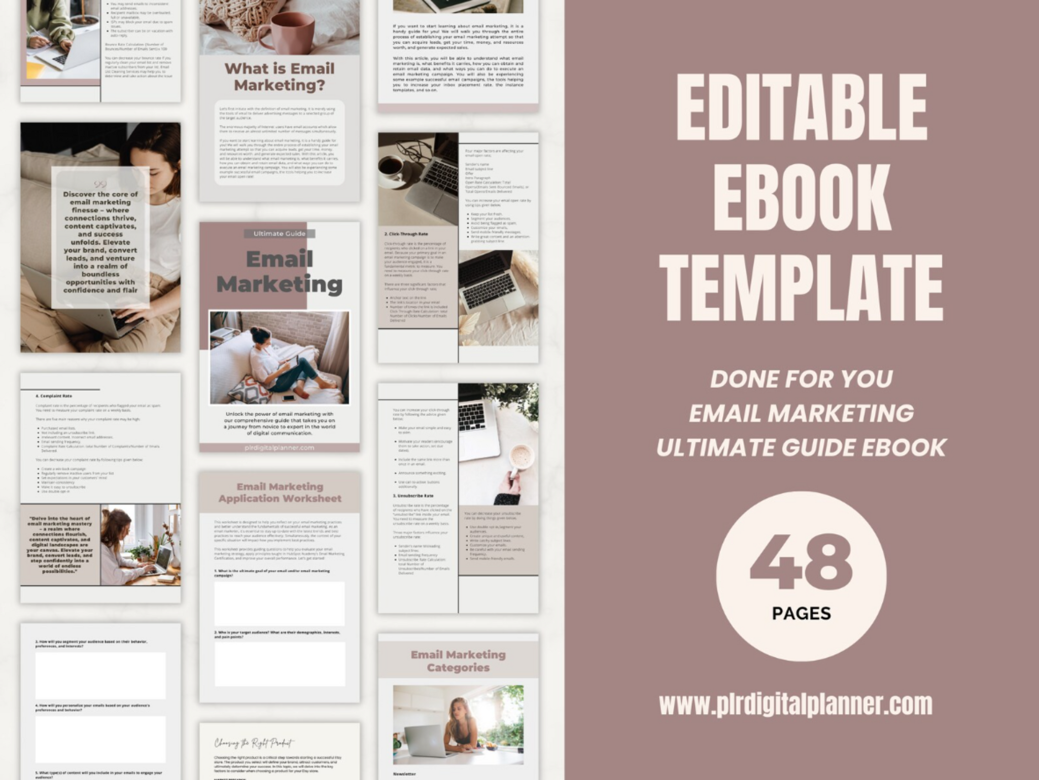 Master Resell Rights Email Marketing Ebook Plr Digital Planner