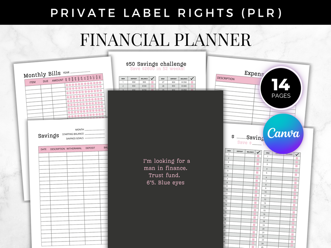 PLR Printable Templates – PLR Digital Planner