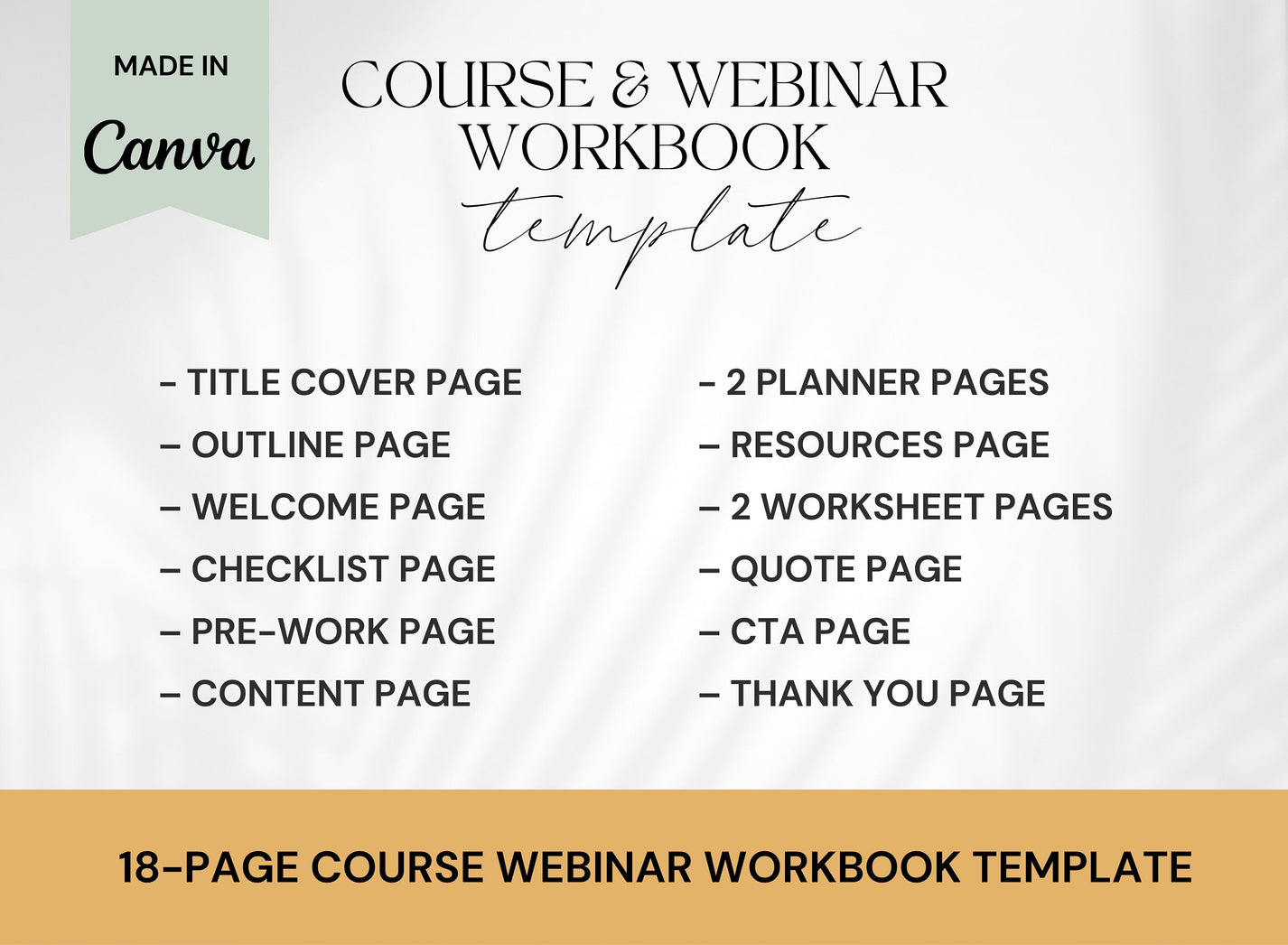 PLR Course and Workbook Creator Canva Template – PLR Digital Planner