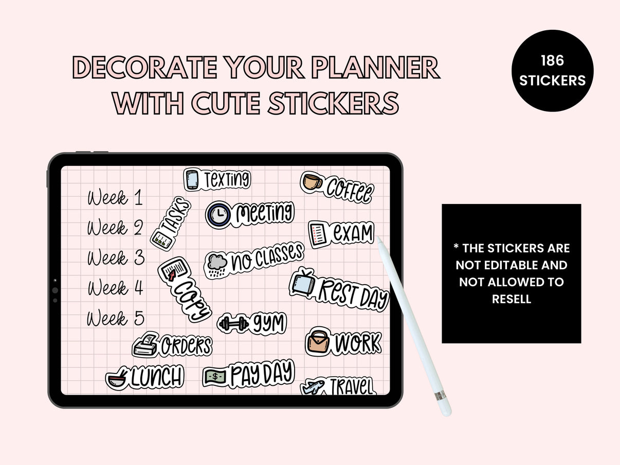 Canva Sticker Sheets Template – PLR Digital Planner