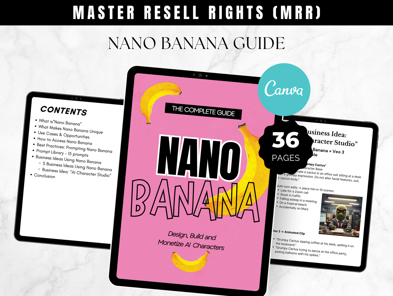 Nano Banana AI Guide with Master Resell Rights – PLR Digital Planner