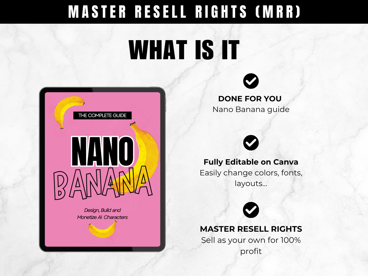 Nano Banana AI Guide with Master Resell Rights – PLR Digital Planner