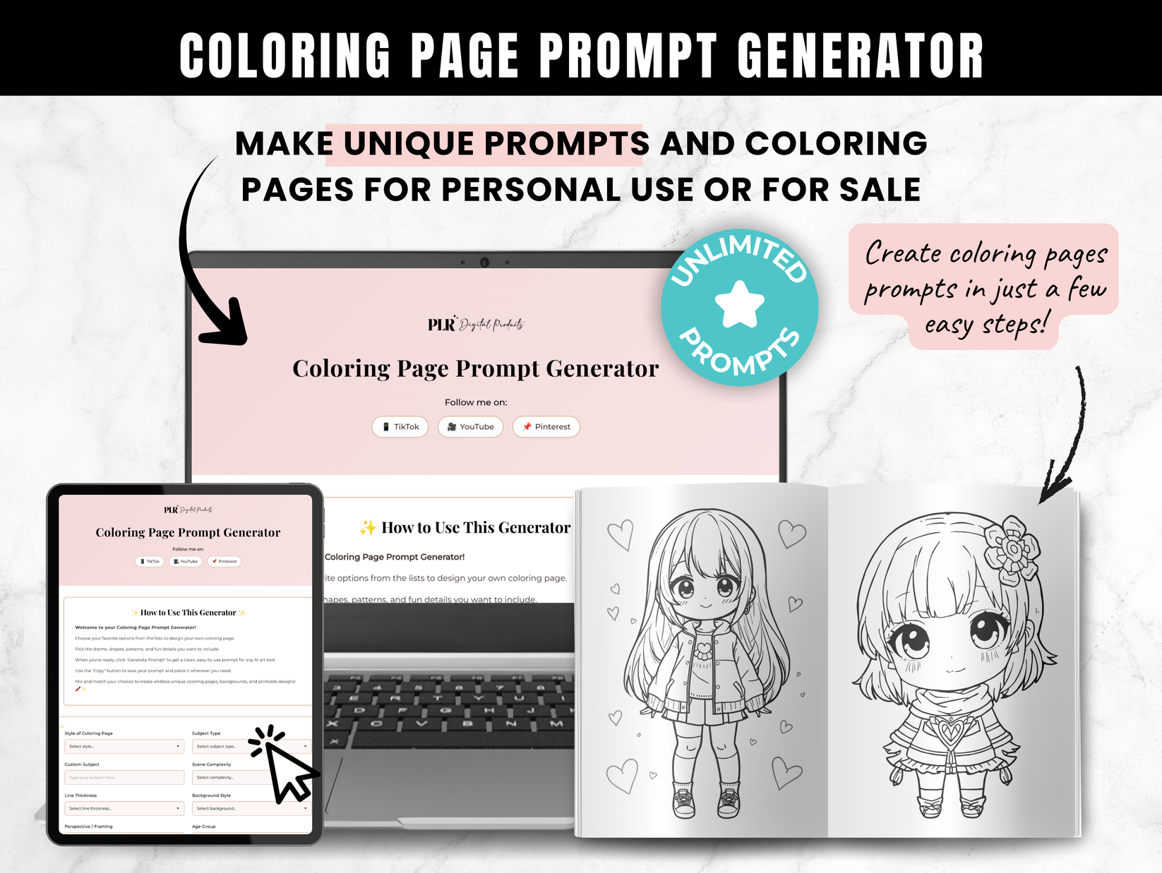 Ultimate Prompt Generator Mega Bundle – PLR Digital Planner