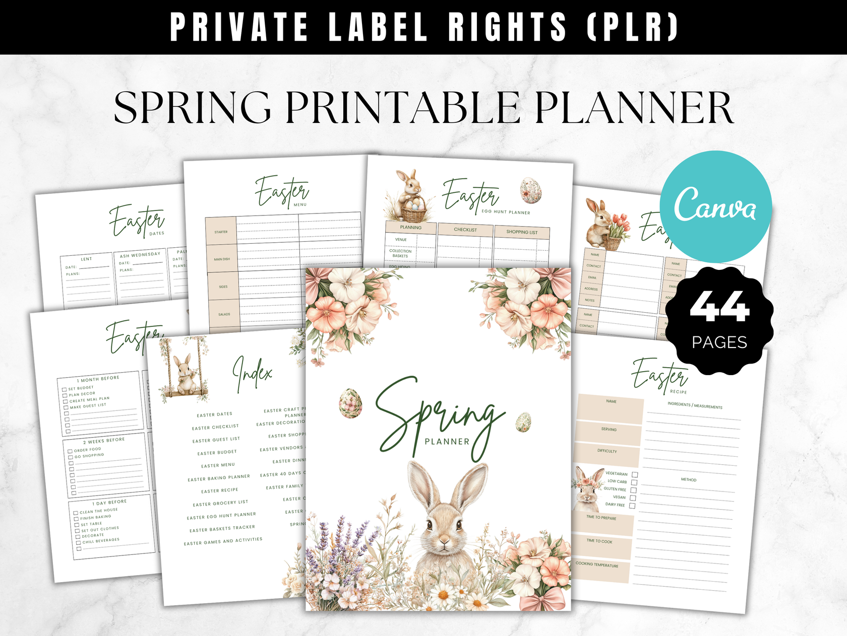 PLR Easter Printable Planner – PLR Digital Planner