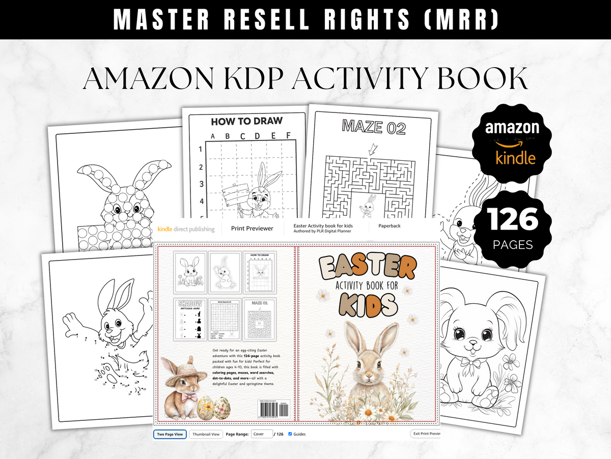 Amazon KDP Easter Activity Book for Kids – PLR Digital Planner