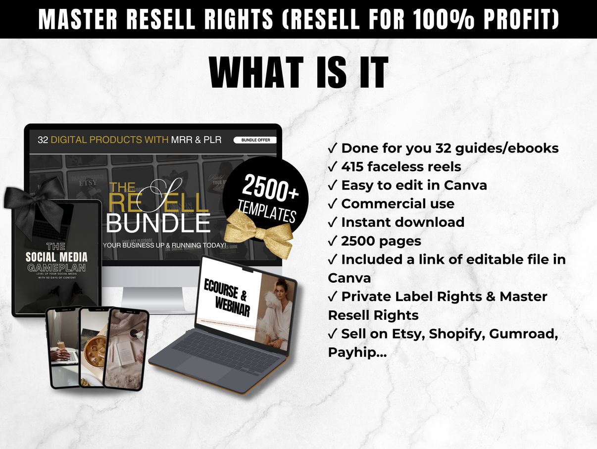 Ultimate Digital Marketing Mega Bundle with Full Resell Rights – PLR ...