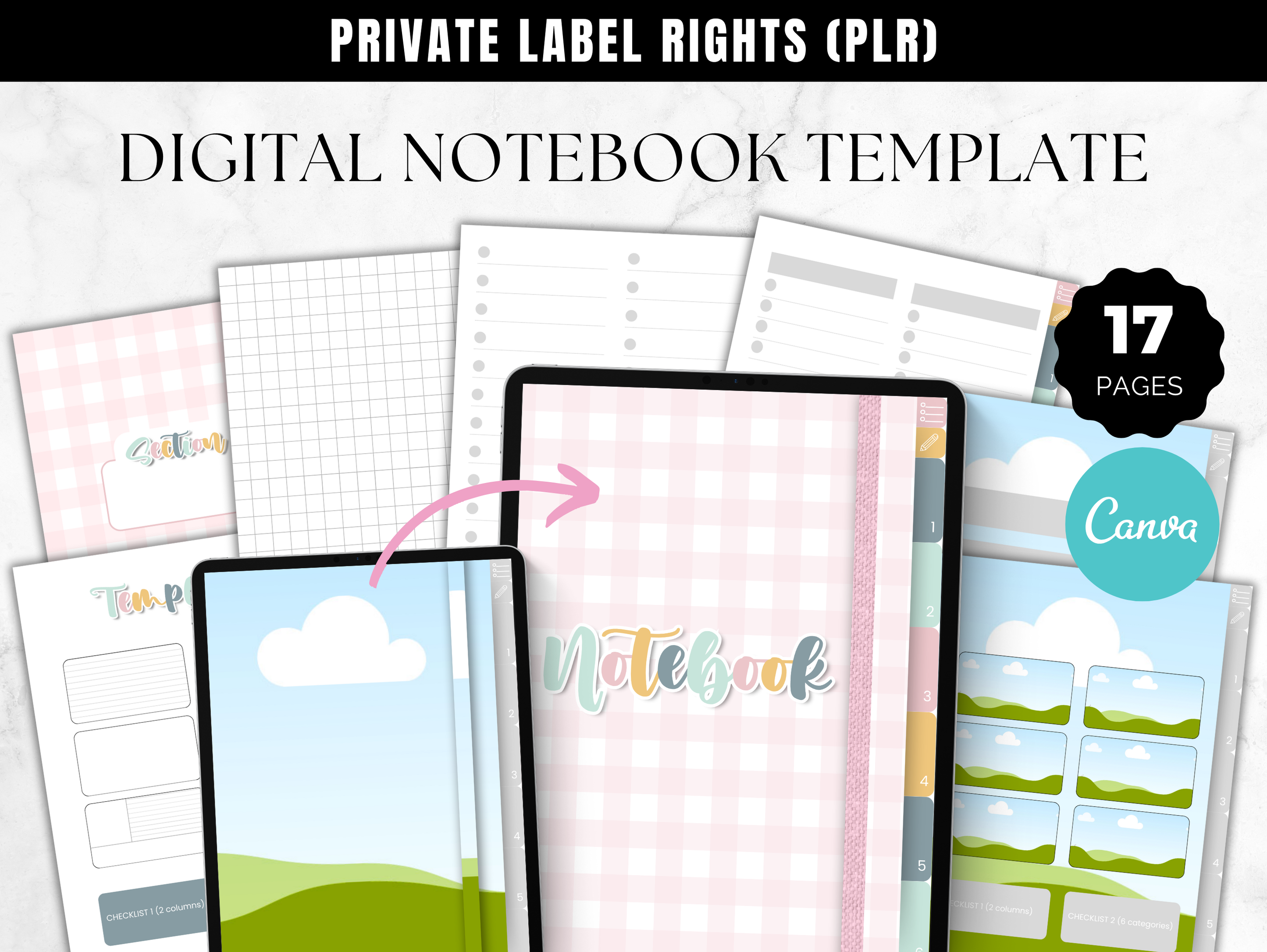 PLR Digital Notebook Template – PLR Digital Planner