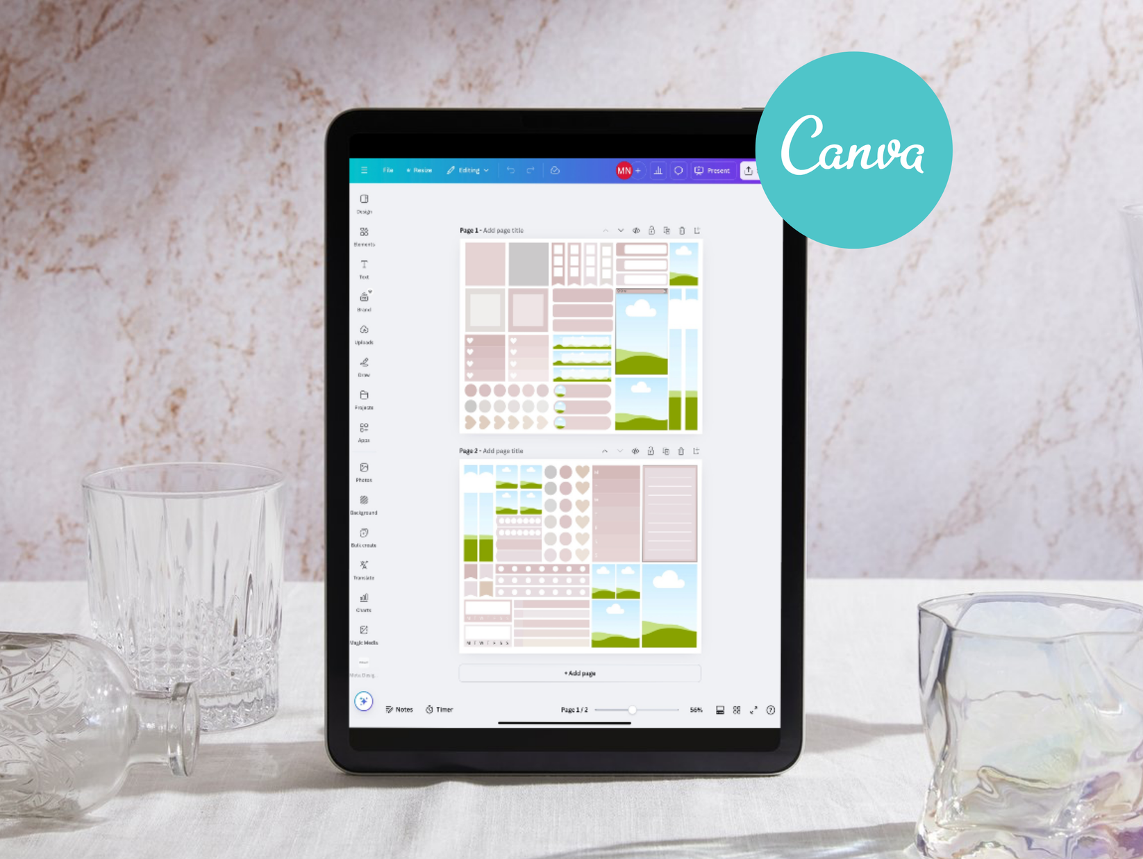 Canva Sticker Sheets Template – PLR Digital Planner