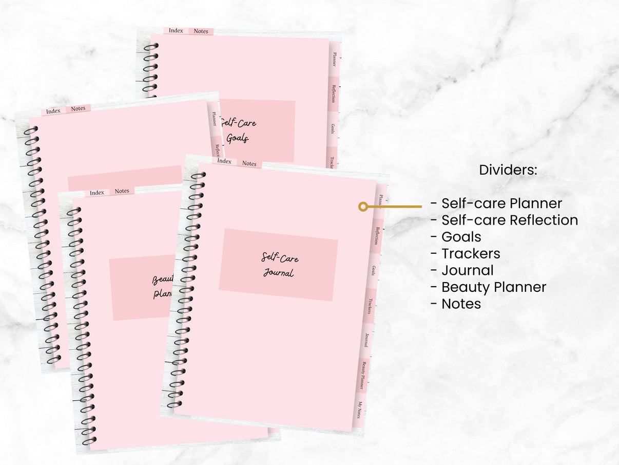 That Girl Self-Care Canva Digital Planner Template – PLR Digital Planner