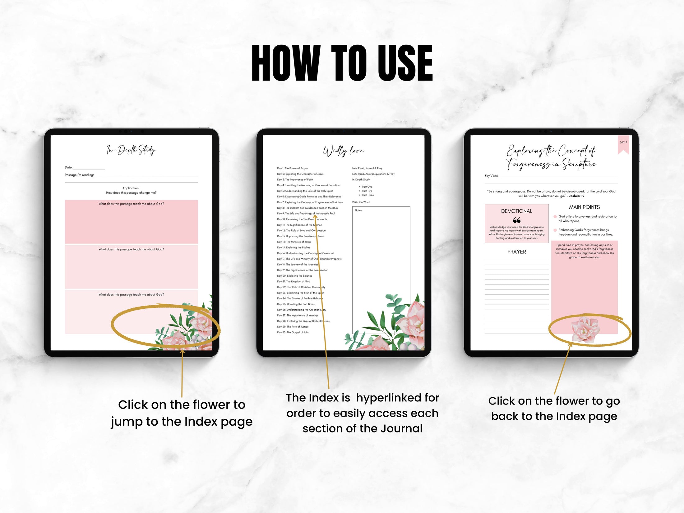 Bible Study Guide Digital Journal Template – PLR Digital Planner